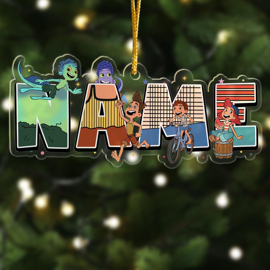 Personalized Luca Christmas Ornament, Christmas Summer Young Boy Xmas ...