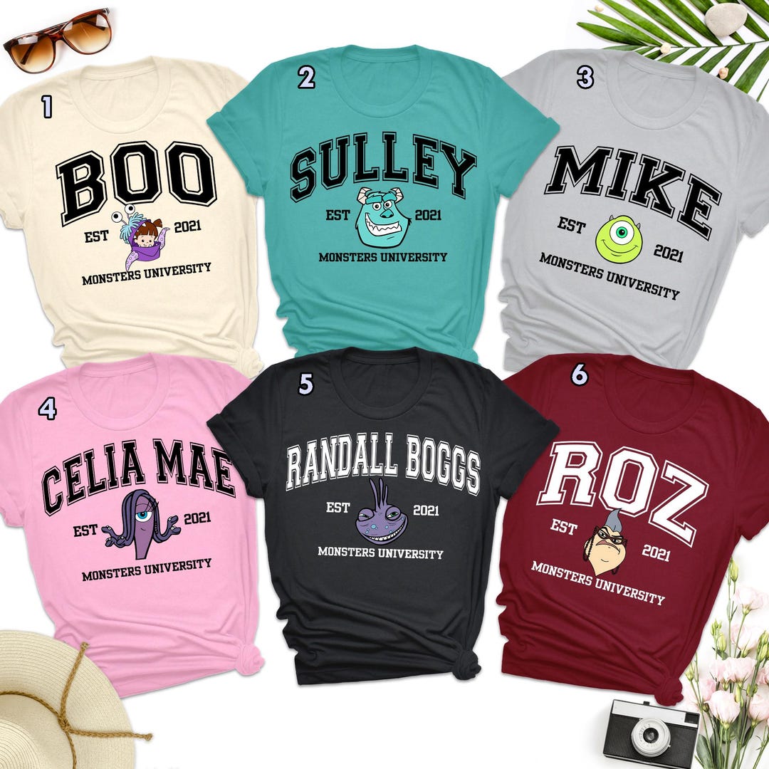 Retro Custom Monsters World Characters Group Matching Shirt, One Green ...