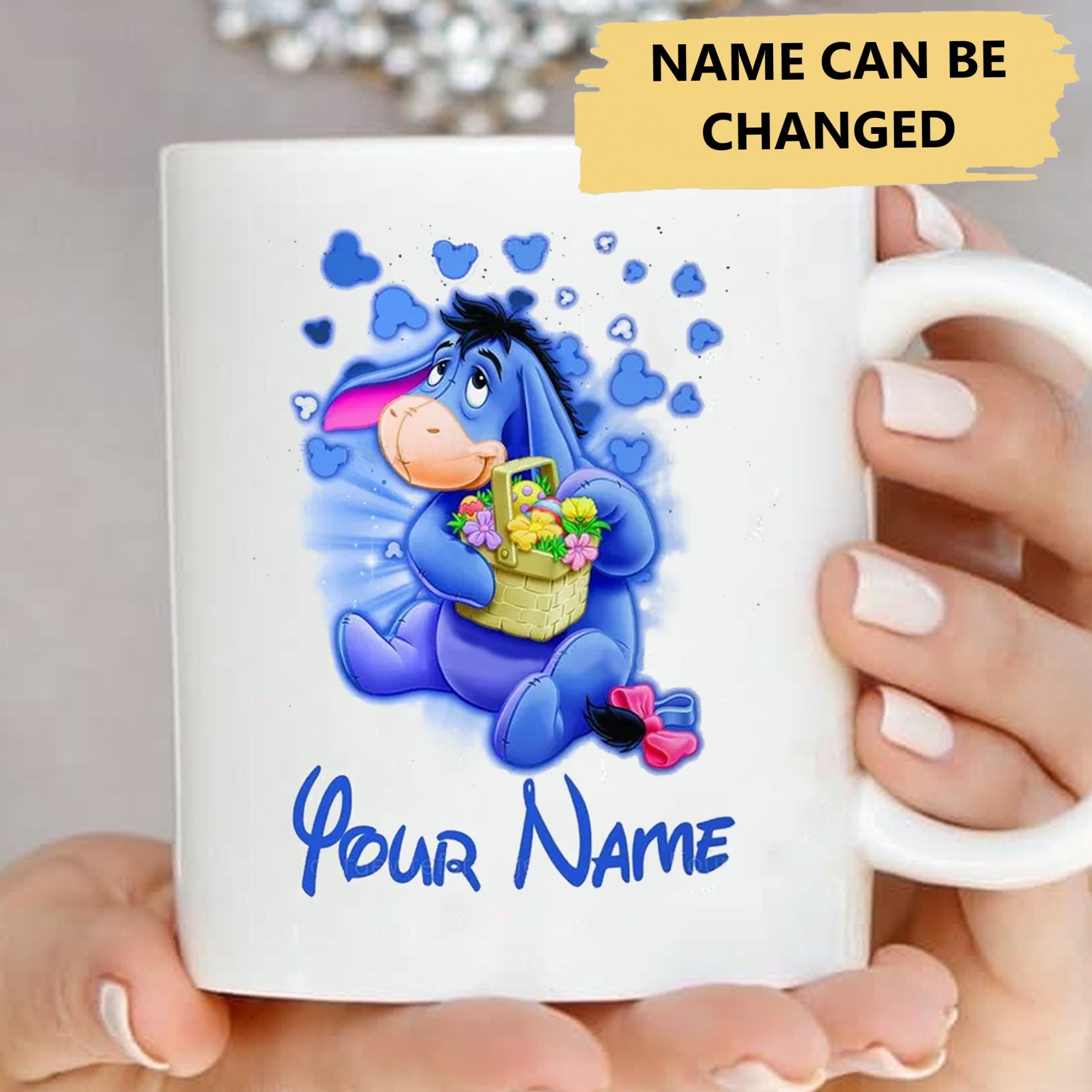 Personalized Donkey Mug, Cute Donkey Character Coffee Mug, Custom ...