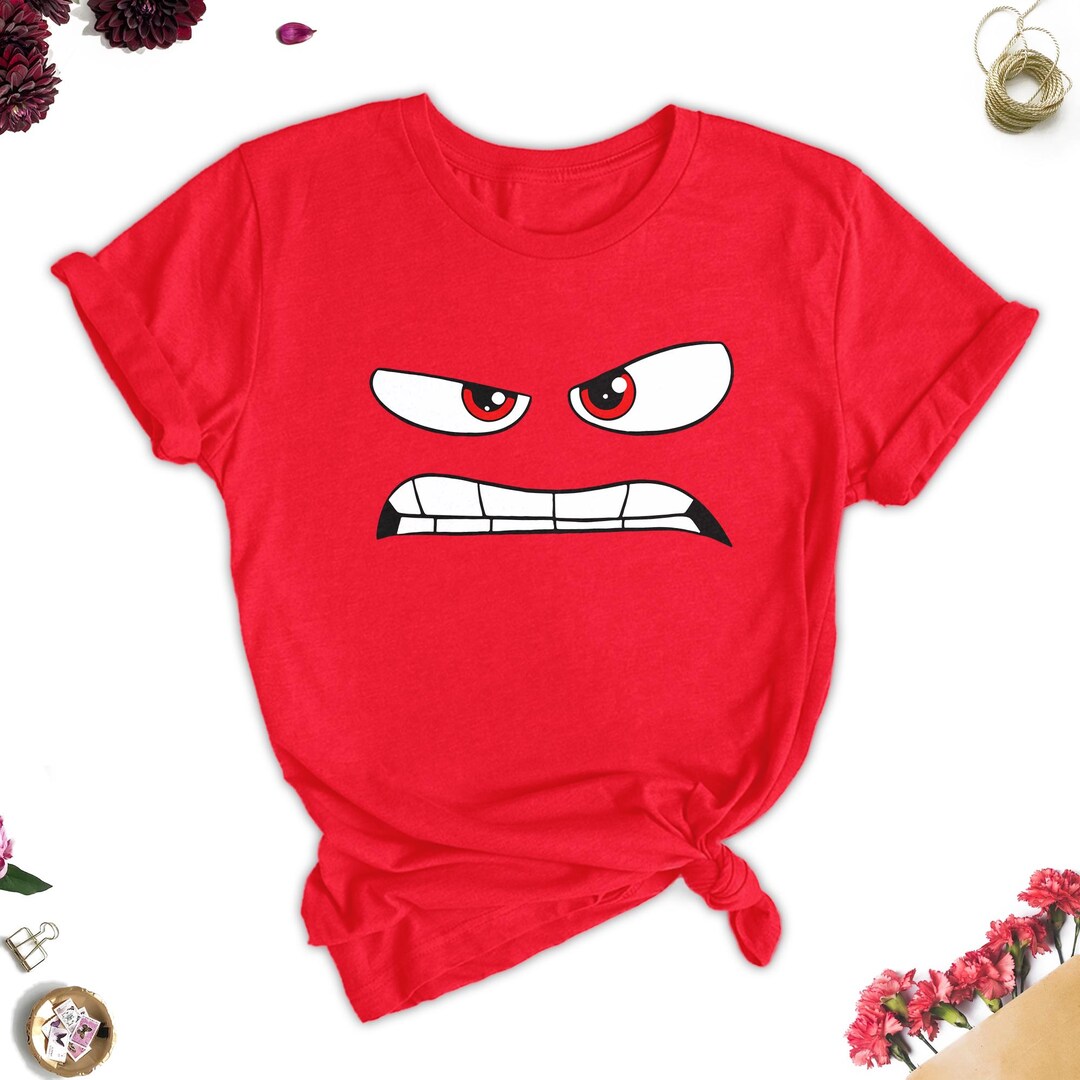 Anger Inside Out Halloween Costume, Inside Out Shirt, Inside Out Family ...