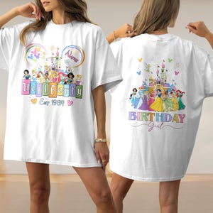 Personalized Princess Team Birthday Girl T-shirt, Princess Family ...