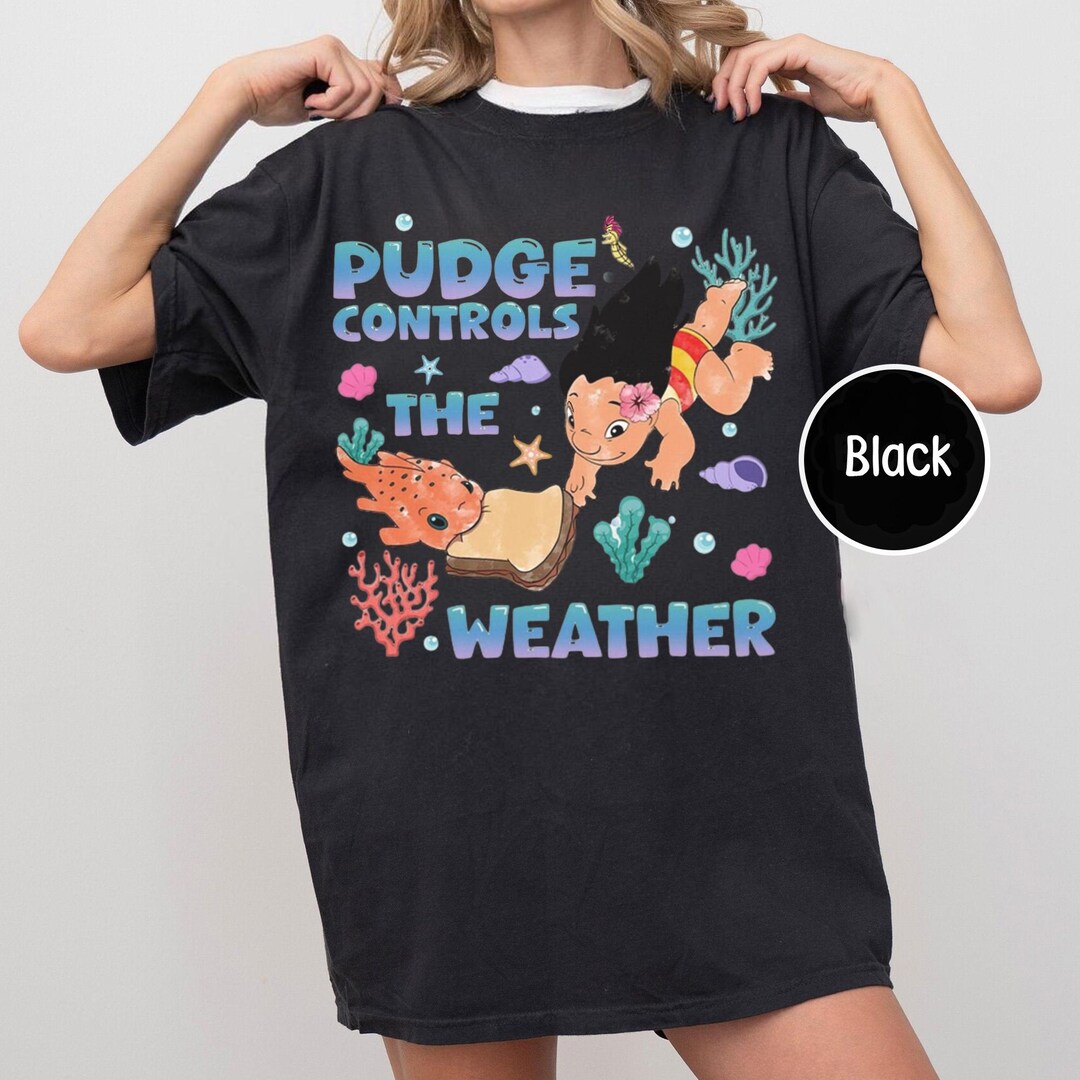 Disney Pudge Controls the Weather Comfort Color T-shirt, Lilo & Stitch ...