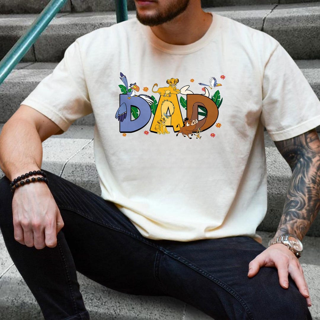 Personalized Lion King Disney Dad Shirt, Customized Dada Simba Lion ...