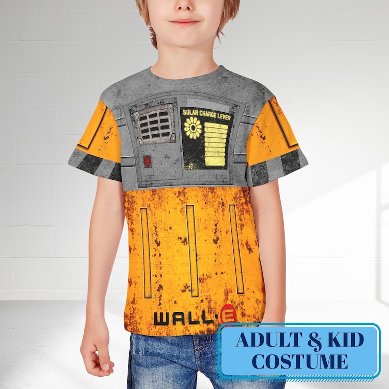 Wall-e Fictional Galaxy Robot 3D Shirt, Halloween Costume for Family ...