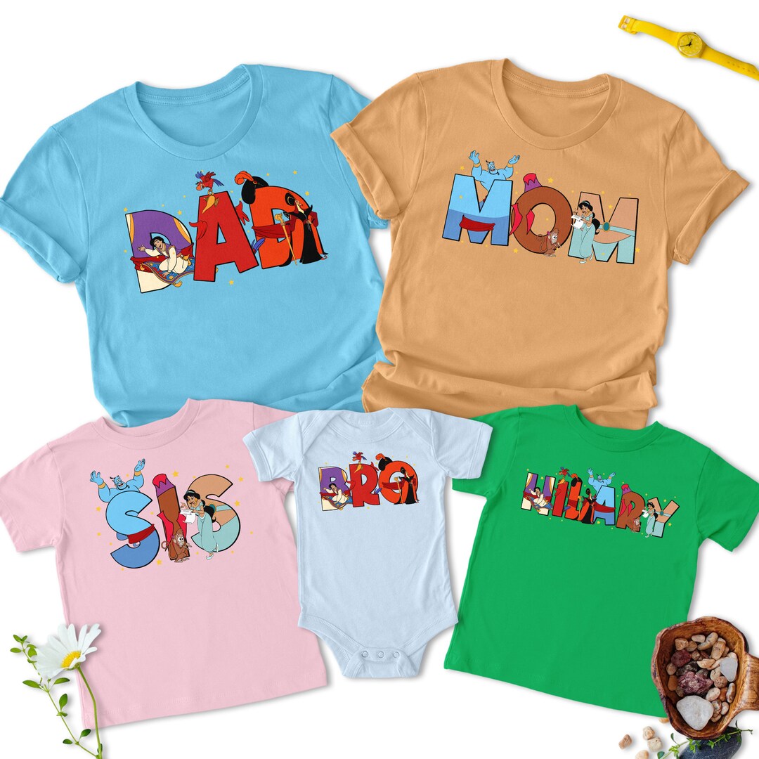 Personalized the Magic Lamp Shirt, Custom Name Adventure Animated Theme ...