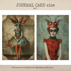 Alien Chic, Futuristic Junk Journal Kit, Printable Collage Supplies ...