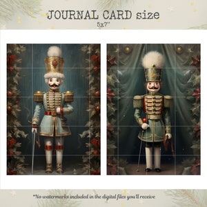 Nutcracker Christmas Junk Journal Pages, Printable Papers for ...
