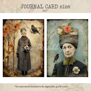 Elderly People Portraits, Vintage Ephemera, Junk Journal, Scrapbooking ...