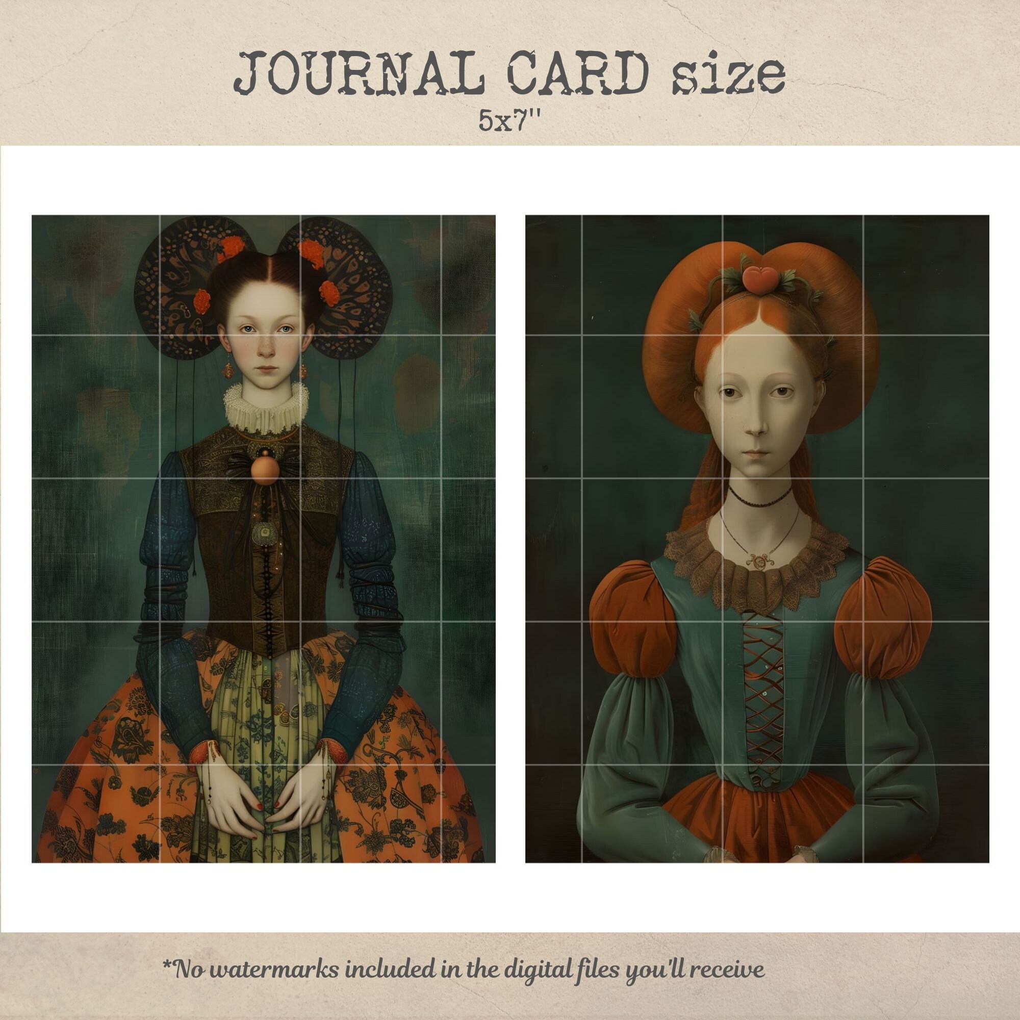 Renaissance Reverie, Renaissance Oil Painting Digital Art, Junk Journal ...