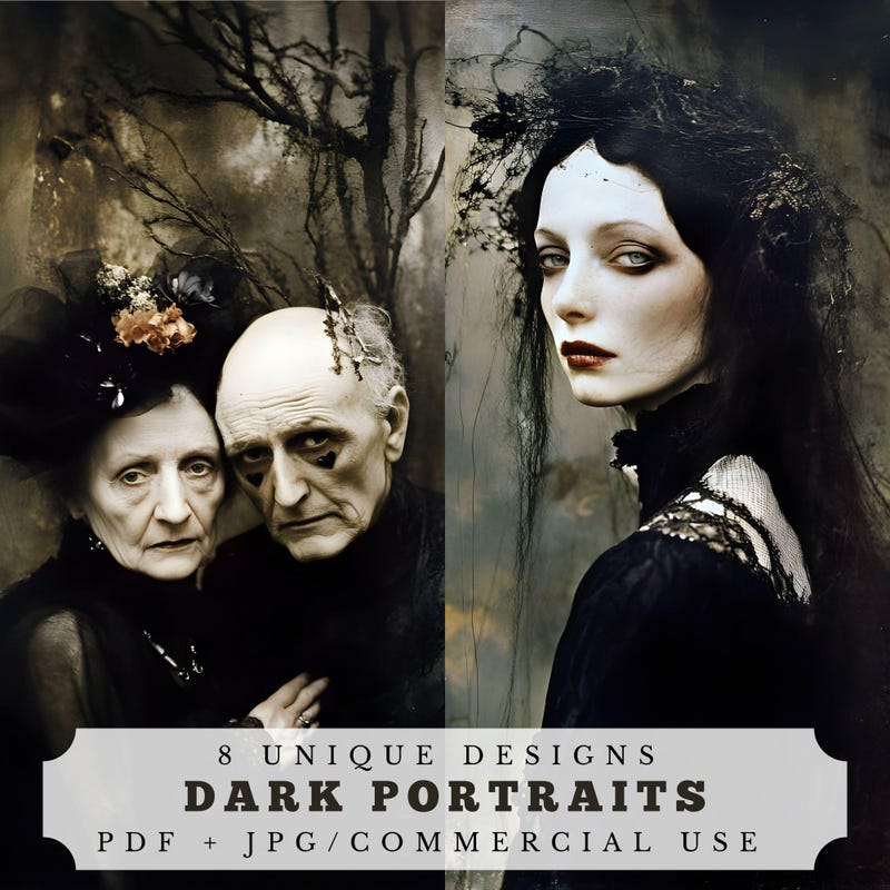 Dark Portrait - Etsy
