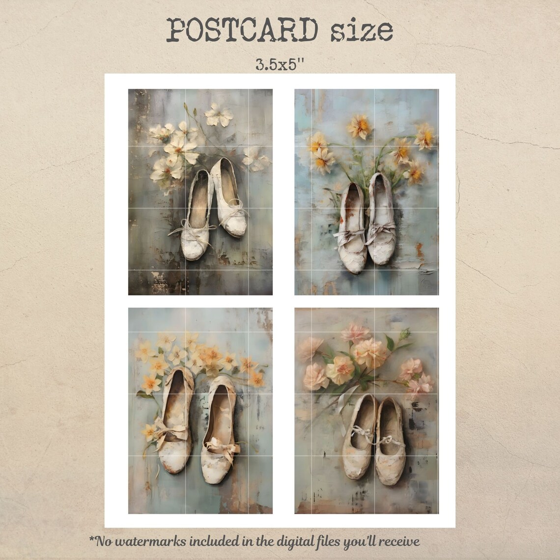 Ballet Flats Journaling Cards, Printable Ballet Ephemera for Junk ...