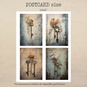 Vintage Keys, Junk Journal Pages, Scrapbooking Supplies, Card Making ...