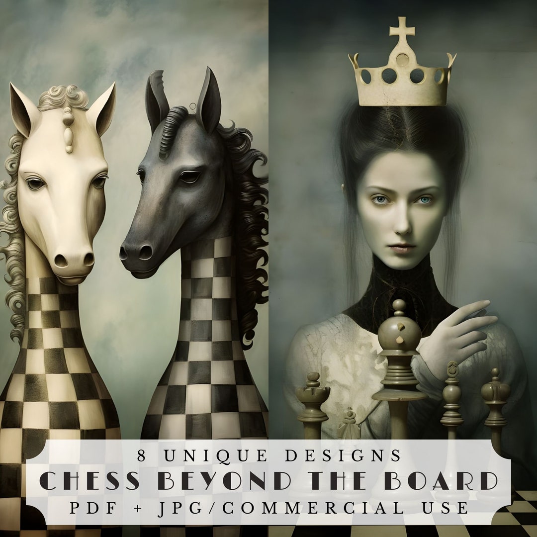 Chess Beyond the Board, Unique Junk Journal Papers, Scrapbook Supplies ...