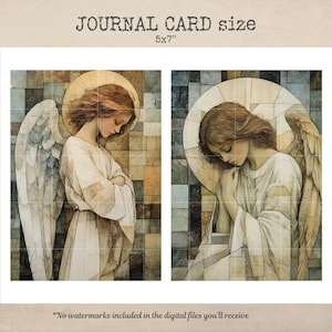 Angelic Wings, Religious Junk Journal Pages, Printable Ephemera for ...