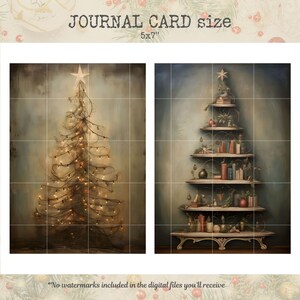 Peculiar Christmas Tree Junk Journal Pages, Printable Ephemera (PDF) - Etsy