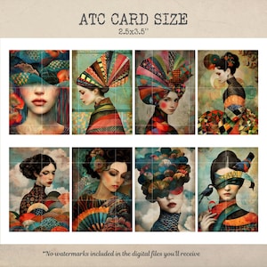 Vibrant Visions, Colorful Junk Journal Pages, Printable Collage Sheet ...