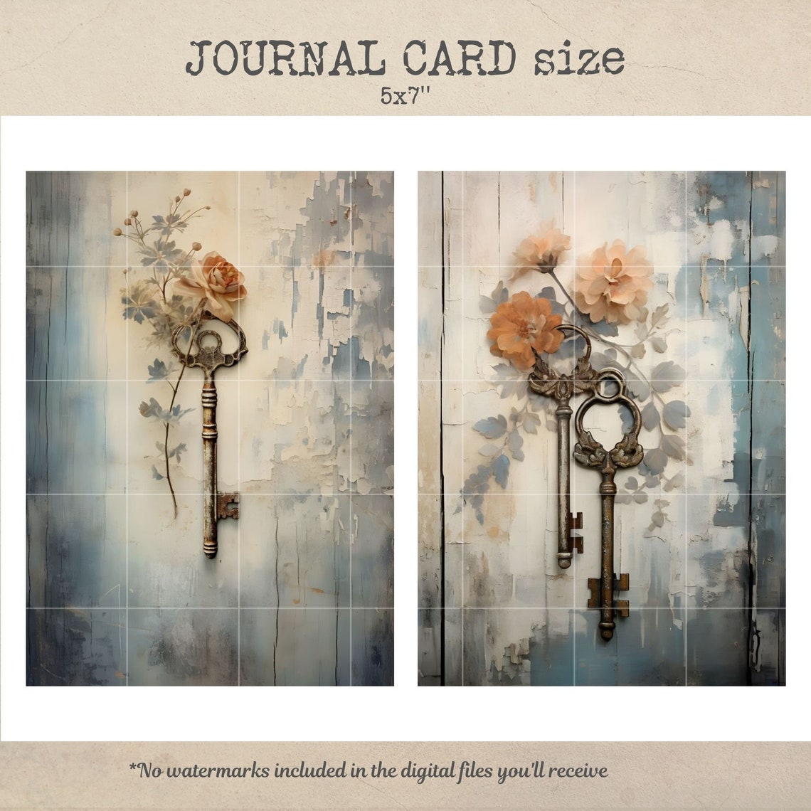 Vintage Keys Ephemera, Junk Journal Pages (digital Download) - Etsy