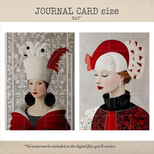 Classic Opera Divas, Renaissance Junk Journal Pages, Unique Printable ...