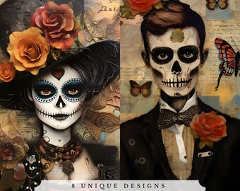 Day of the Dead Junk Journal Printable Ephemera Dia De Los Muertos ...