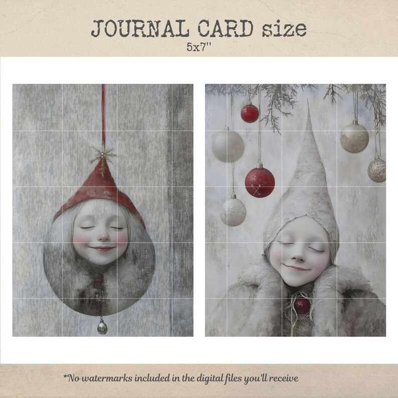 Whimsical Elves Portraits: Surreal Junk Journal and Collage Papers ...