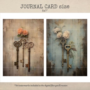 Vintage Keys, Junk Journal Pages, Scrapbooking Supplies, Card Making ...