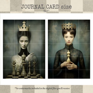 Chess Beyond the Board, Unique Junk Journal Papers, Scrapbook Supplies ...