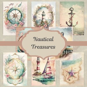 Nautical Ephemera | Maritime Journaling Cards | Scrapbooking Printable ...