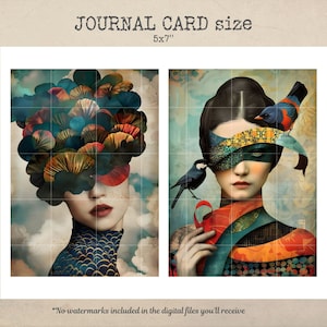 Vibrant Visions, Colorful Junk Journal Pages, Printable Collage Sheet ...