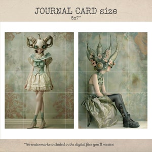 Alien Chic, Futuristic Junk Journal Kit, Printable Collage Supplies ...