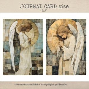 Angelic Wings, Religious Junk Journal Pages, Printable Ephemera for ...