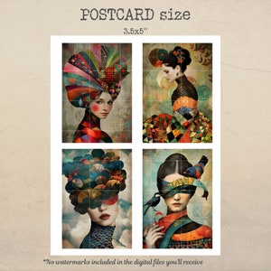 Vibrant Visions, Colorful Junk Journal Pages, Printable Collage Sheet ...