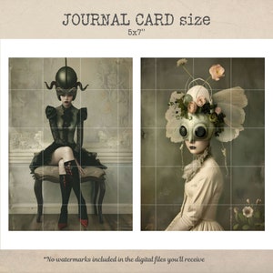 Alien Chic, Futuristic Junk Journal Kit, Printable Collage Supplies ...