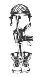 Fallen Soldier Battle Cross Design SVG File CNC Routing CNC Plotting - Etsy