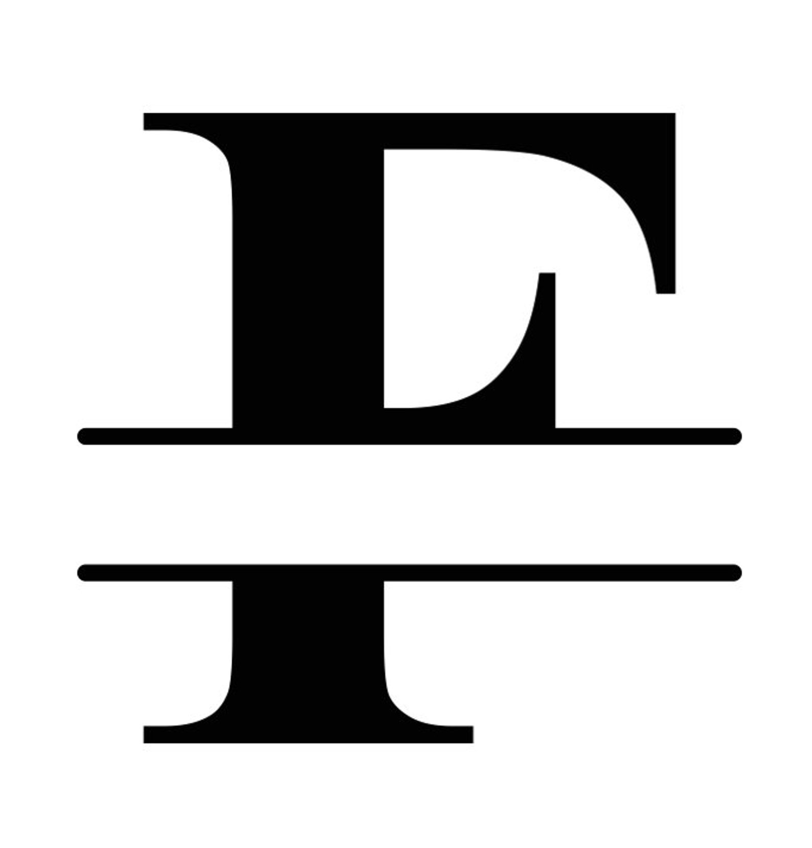 Roman Split Monogram SVG - Plotting File - CNC Routing File - CNC ...