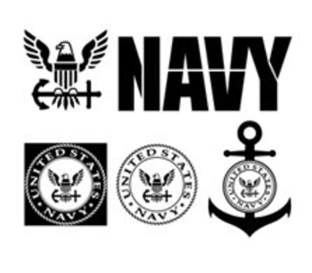 Navy Logo Design File - SVG File - CNC Routing - CNC Plotting - Etsy
