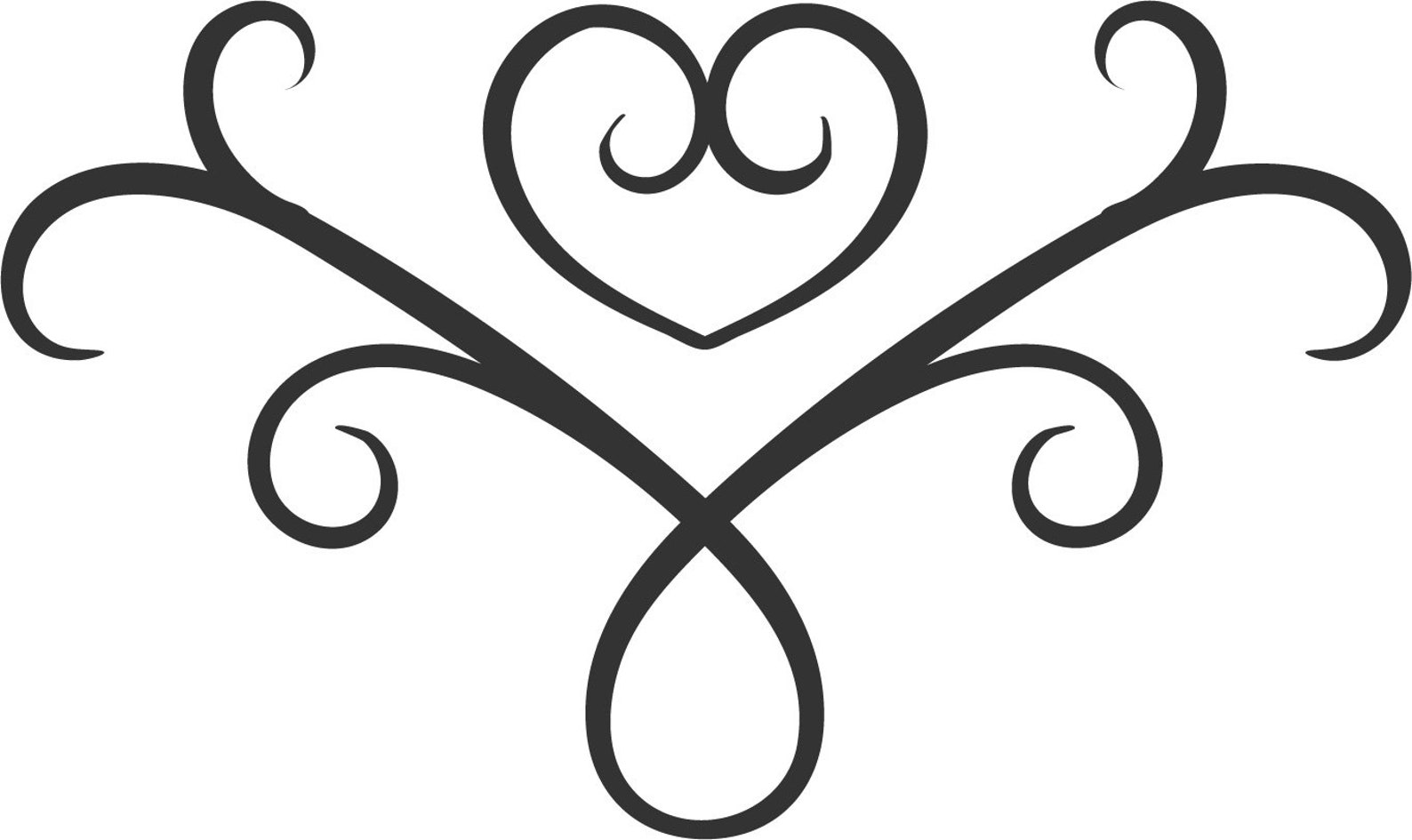 Heart Design SVG - Fancy Boarders SVG - Design SVG - Plotting File ...