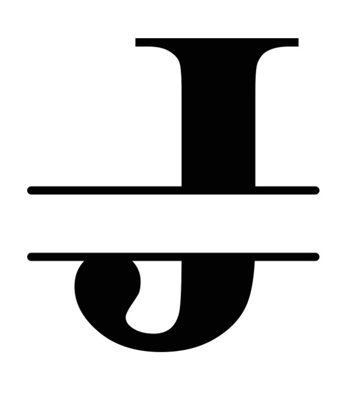 Roman Split Monogram SVG Plotting File CNC Routing File CNC Plotting ...