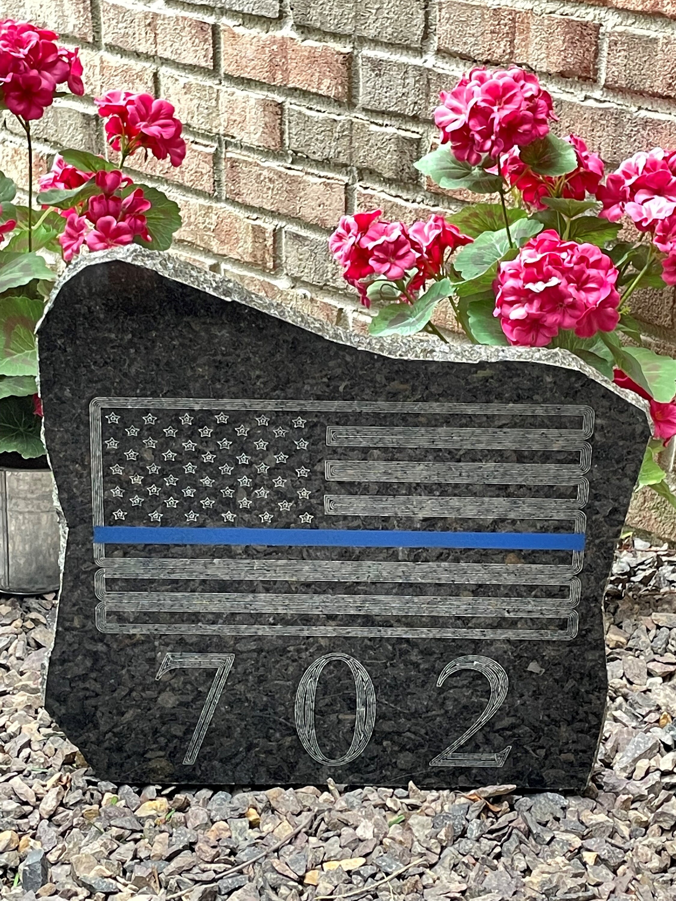 Custom GRANITE Address and Name STONE for Yard, Personalized Engraved ...