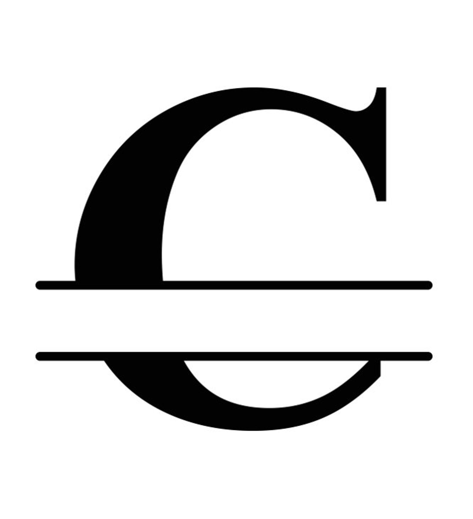 Roman Split Monogram SVG - Plotting File - CNC Routing File - CNC ...