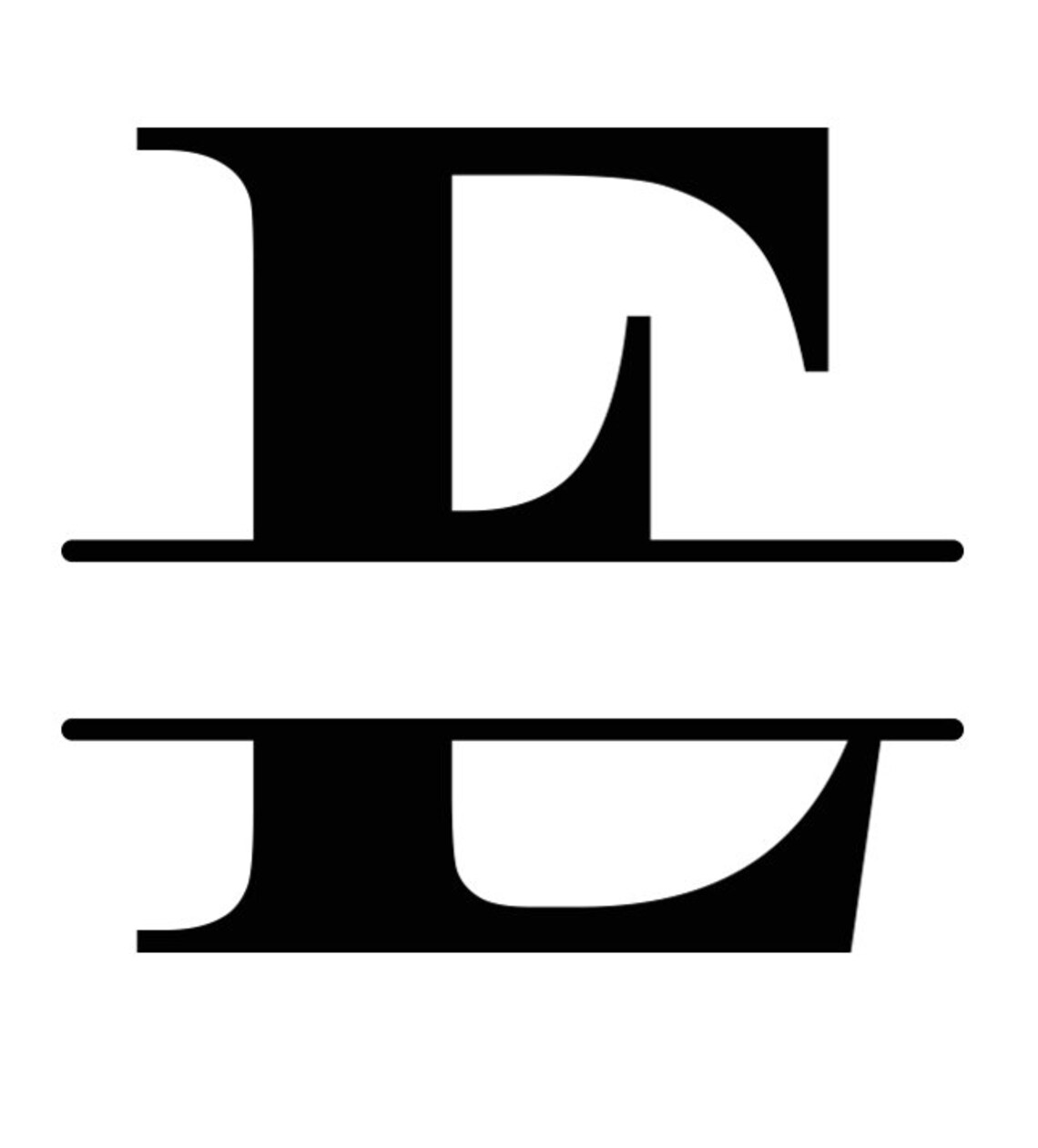 Roman Split Monogram SVG Plotting File CNC Routing File CNC Plotting ...