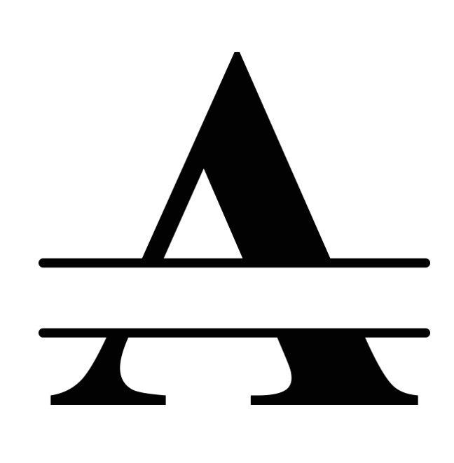 Roman Split Monogram SVG - Plotting File - CNC Routing File - CNC ...