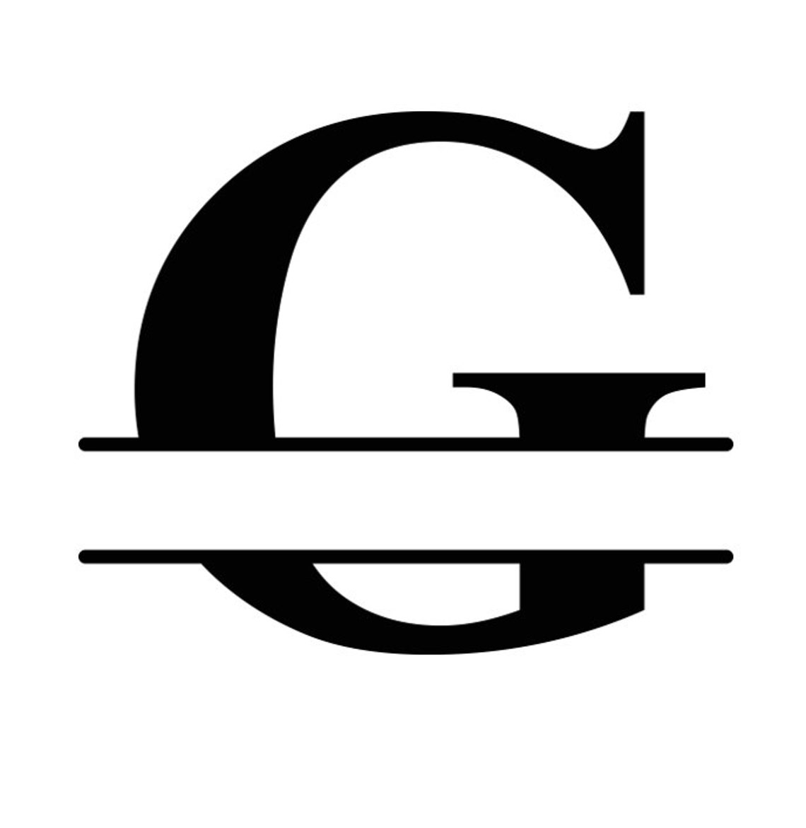 Roman Split Monogram SVG Plotting File CNC Routing File CNC Plotting ...