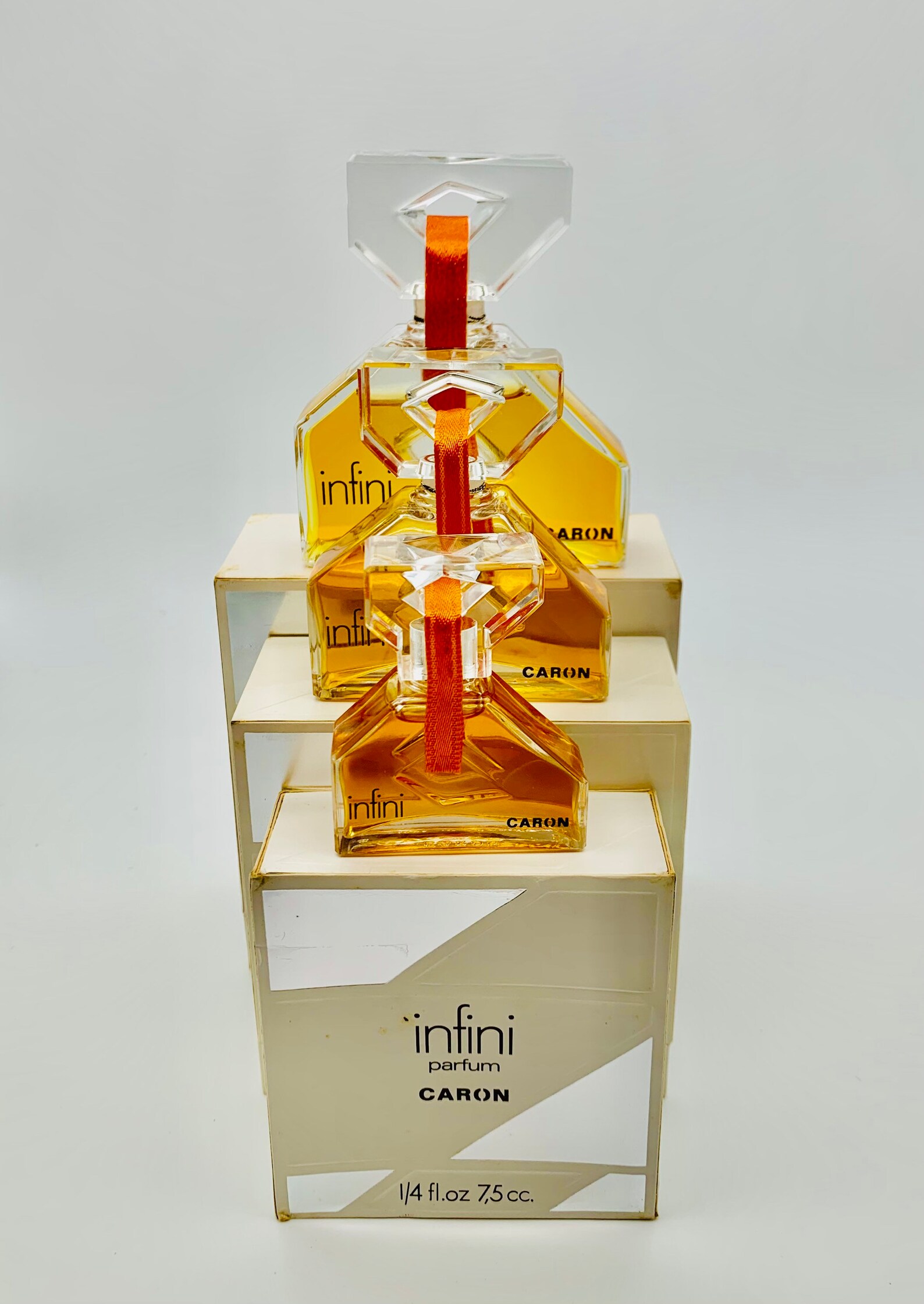 Caron Infini Original 1970 Parfum, Collection of 3 Bottles: 1 Fl. Oz ...