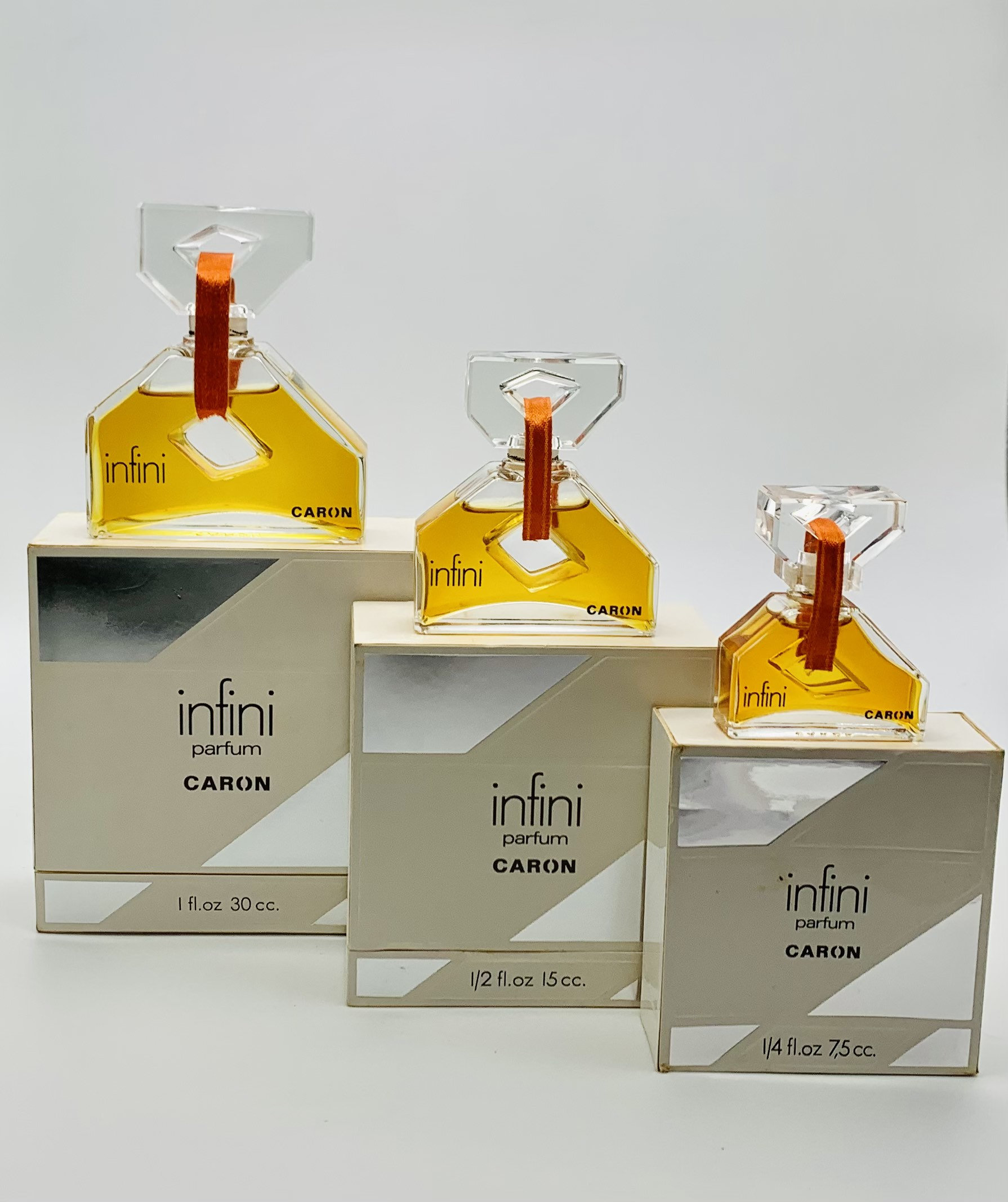 Caron Infini Original 1970 Parfum, Collection of 3 Bottles: 1 Fl. Oz ...