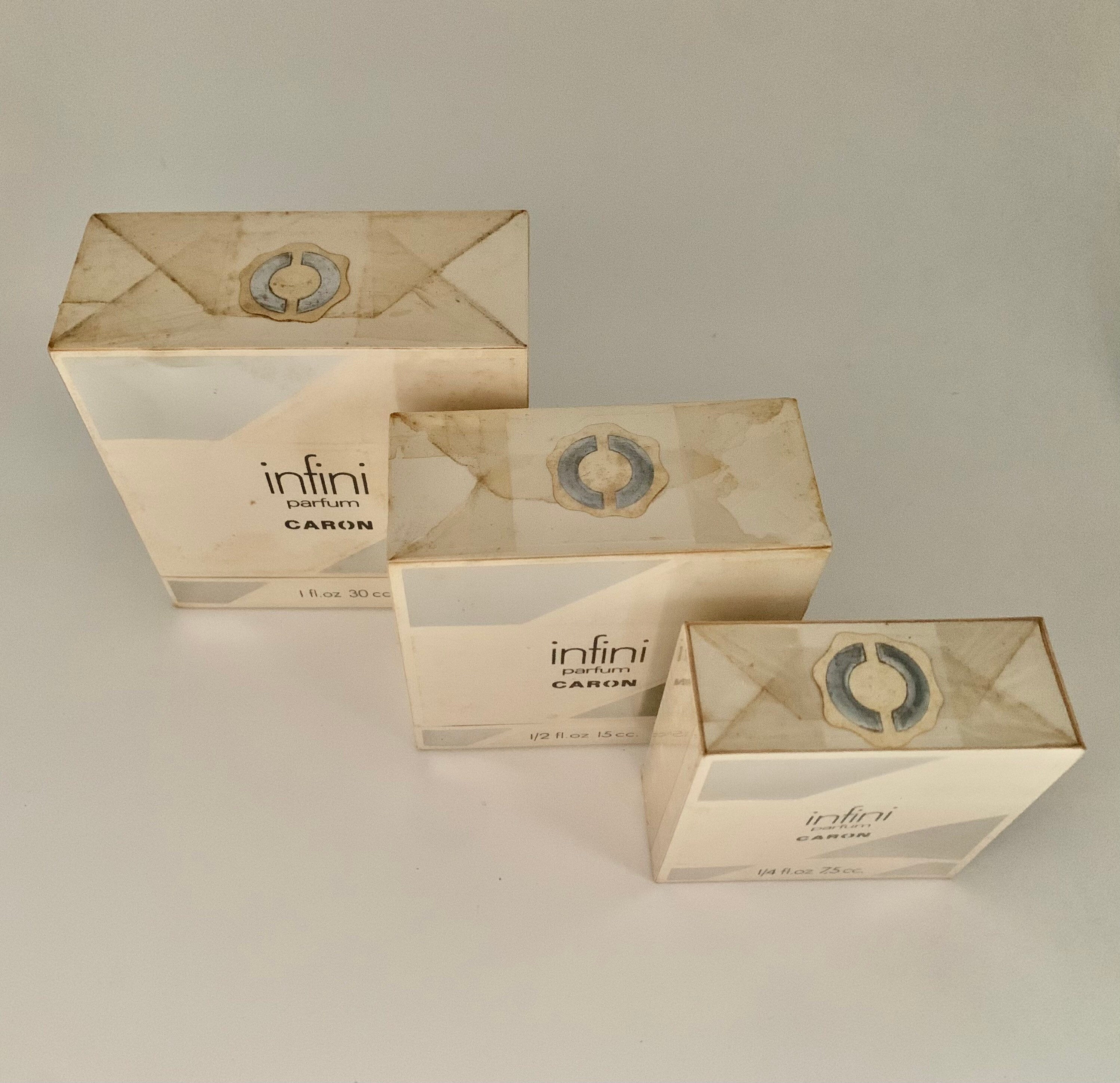 Caron Infini Original 1970 Parfum, Collection of Three Bottles: 1 Fl ...