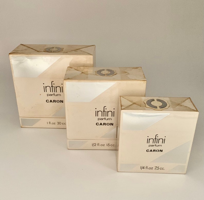 Caron Infini Original 1970 Parfum, Collection of Three Bottles: 1 Fl ...
