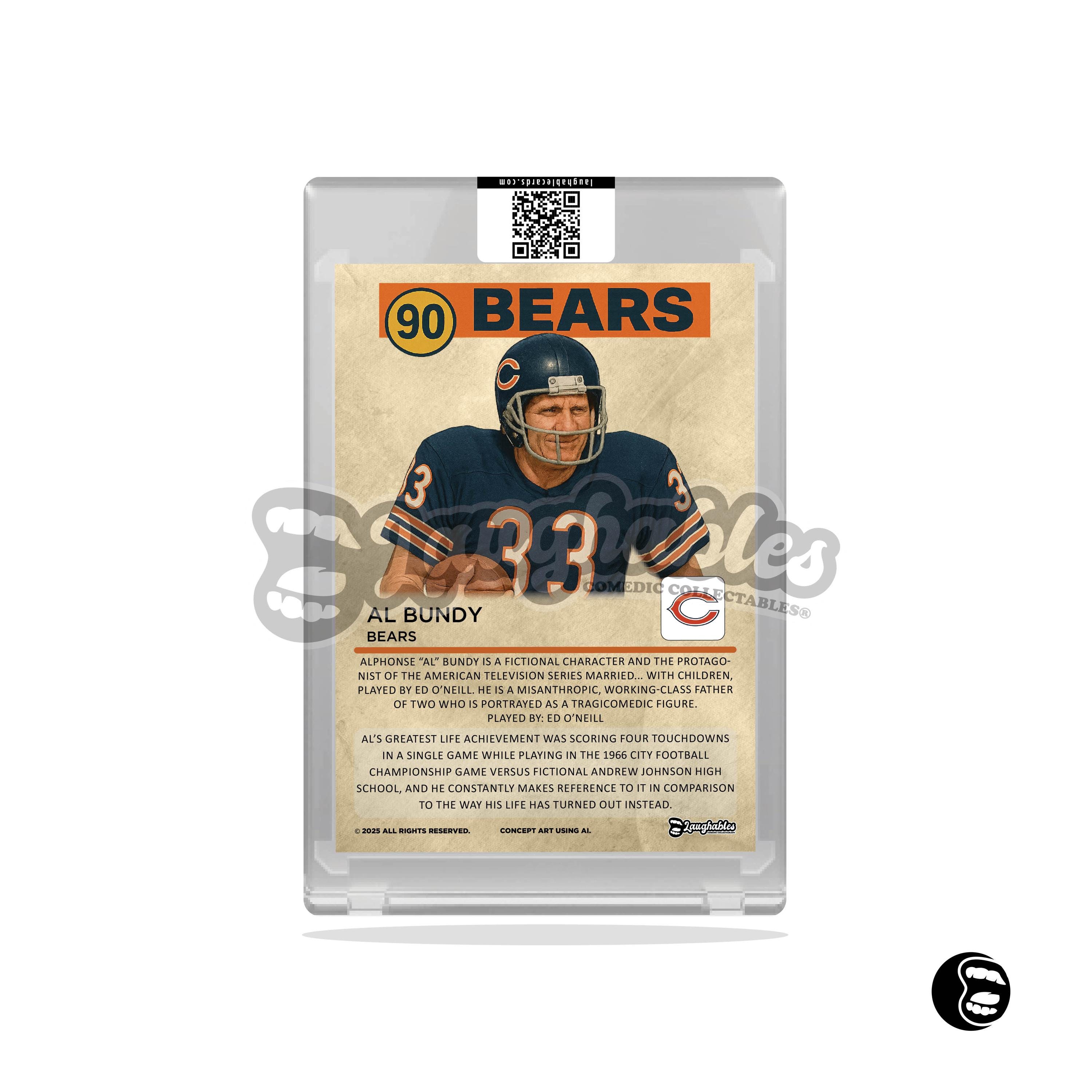 AL Bundy | Bears | ACEO | Custom AI Art Trading Football Card Novelty ...