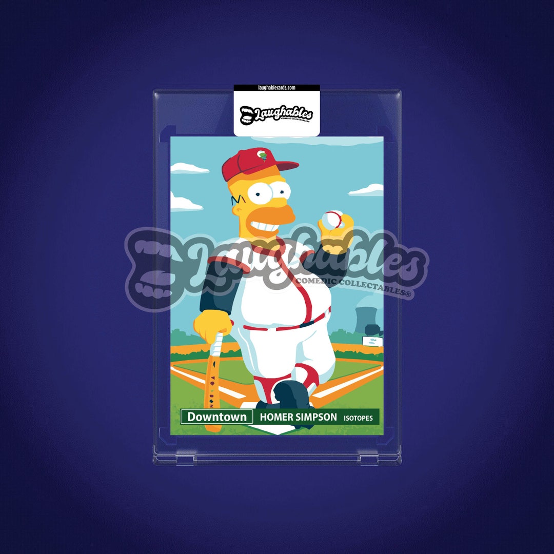 Homer Simpson | Downtown | Limited | Custom Art Trading Card Novelty - Etsy