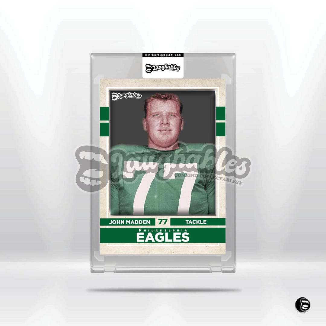 John Madden | Eagles | Custom Football Trading Card Novelty - Etsy