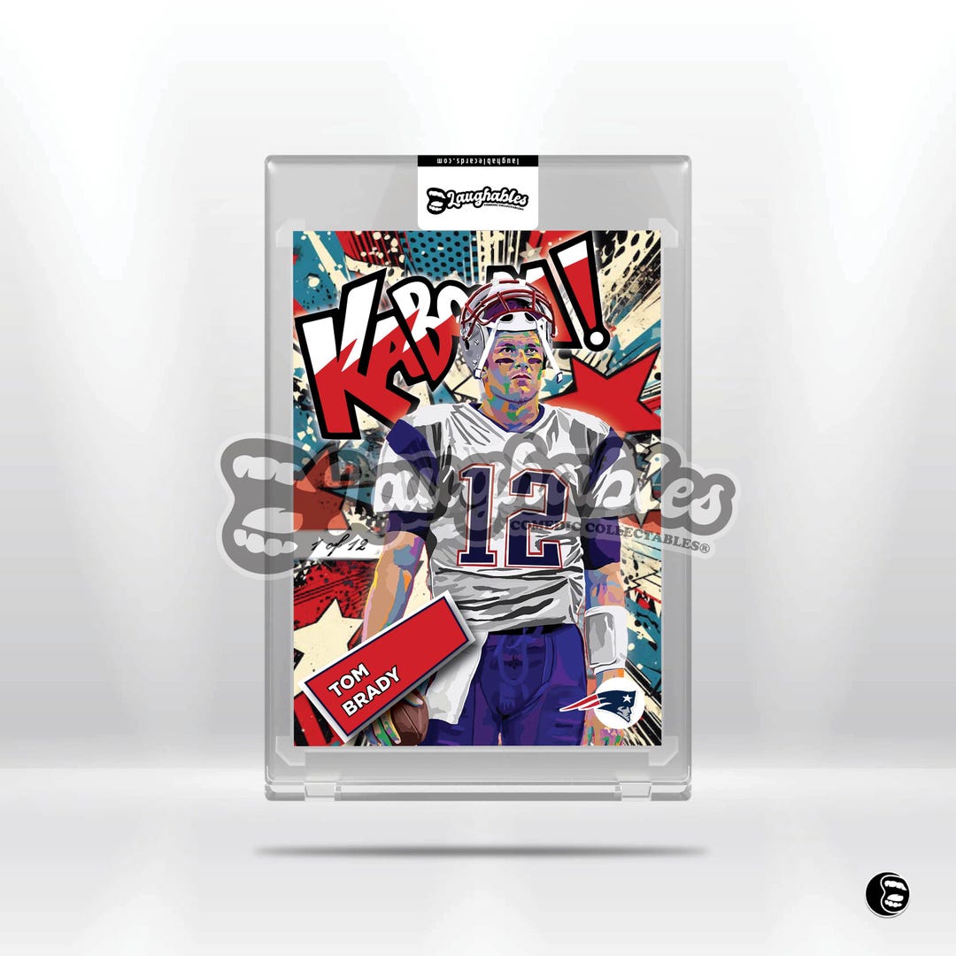 Tom Brady | Kaboom! | Custom Art Football Trading Card Novelty Limited ...
